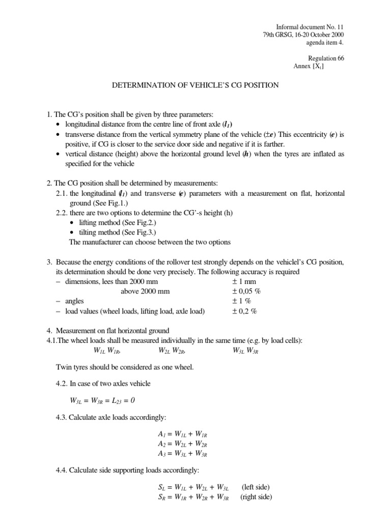 Vehicle CG Position Measurement Guide | PDF | Tire | Mechanics