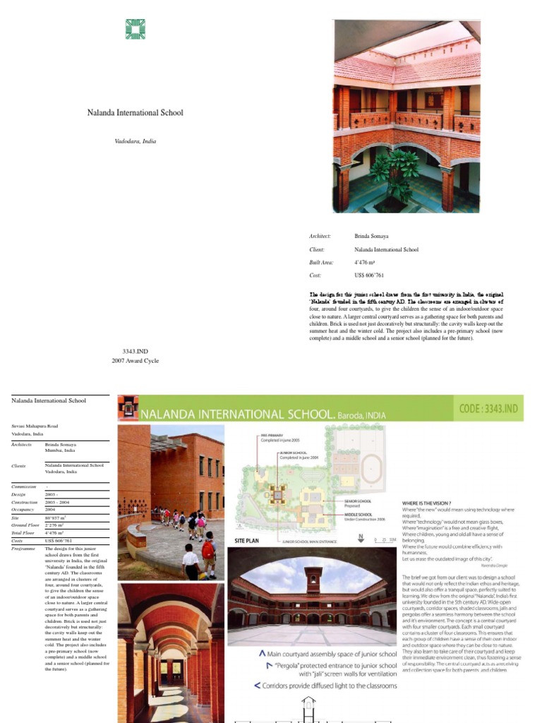 Nalanda International School: Vadodara, India | PDF | Buildings And ...