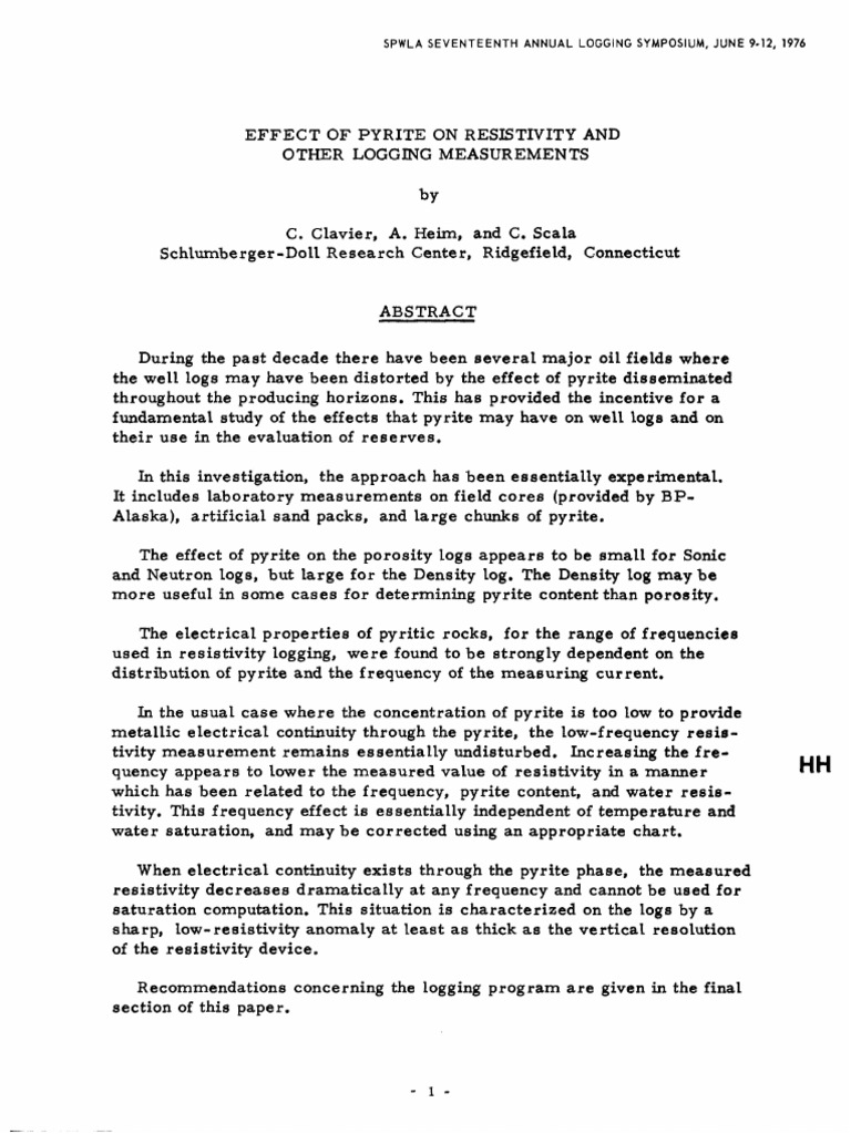 Characterizing the Frequency-Dependent Electrical Properties of Pyrite ...