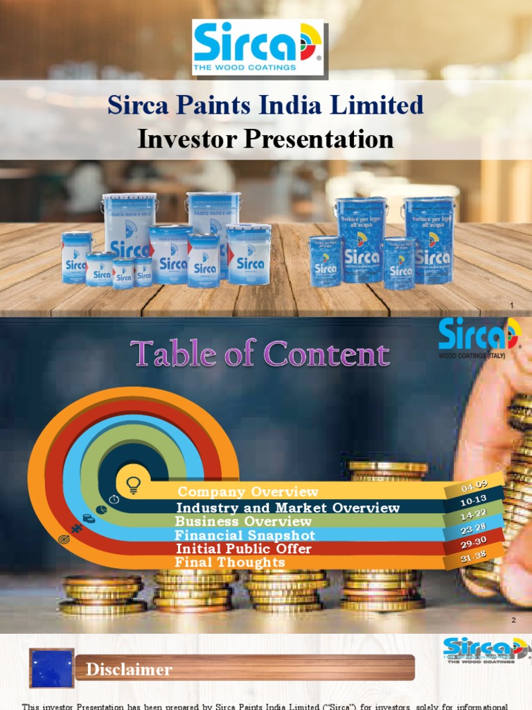 Sirca Paints: Investor Insights | PDF | Paint | Brand
