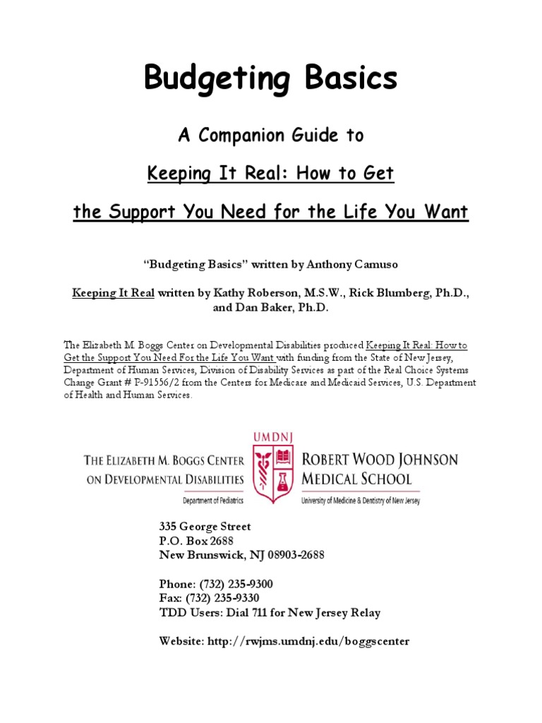 Budgeting Basics: A Companion Guide To Keeping It Real: How To Get The ...