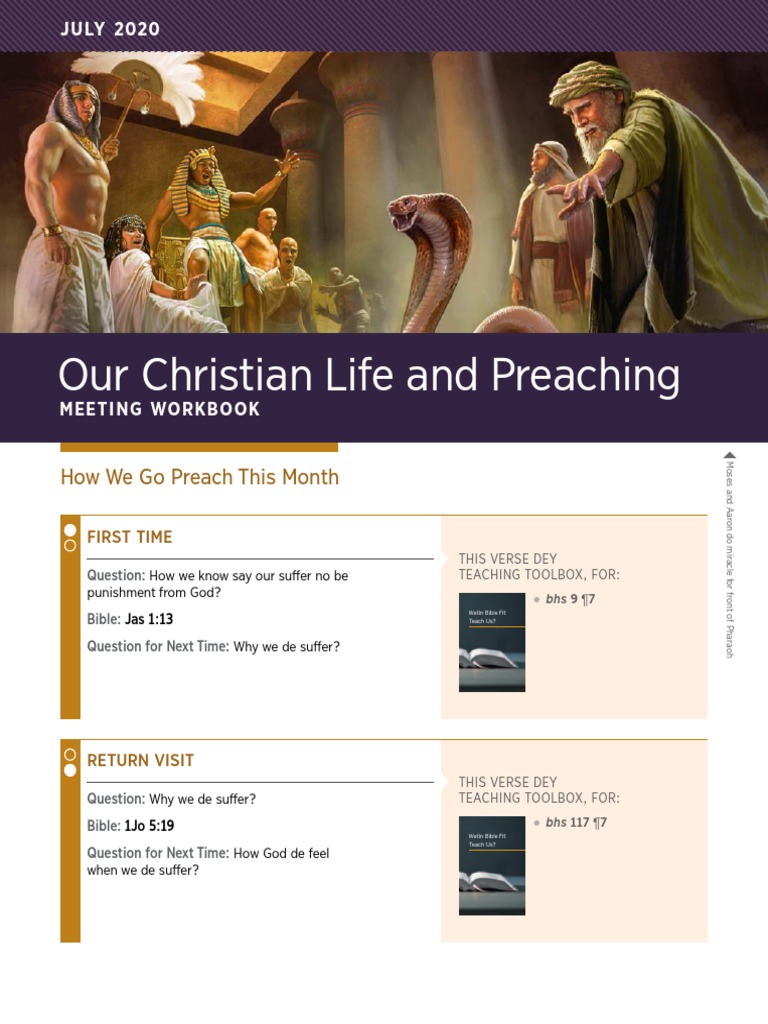 Our Christian Life and Preaching: How We Go Preach This Month | PDF ...