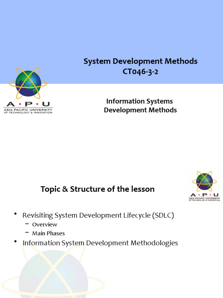 02 Week1 Information System Development Methods | PDF | Software Development Process | Systems ...