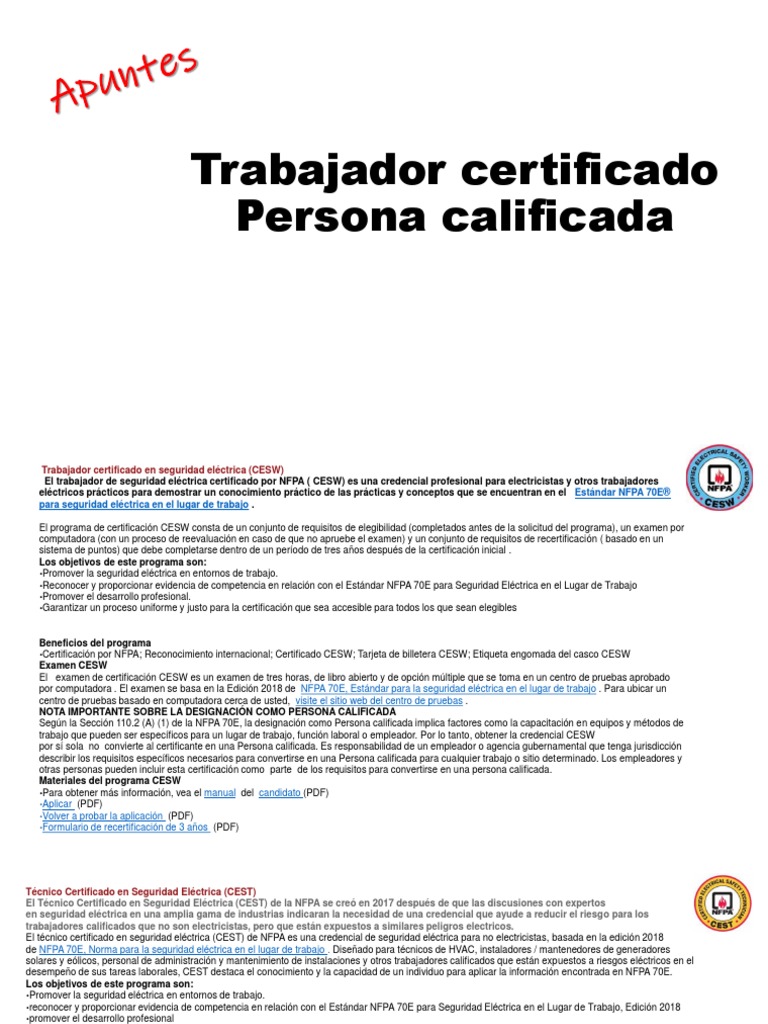 Apuntes Persona Calificada PDF | PDF | Prueba (evaluación ...