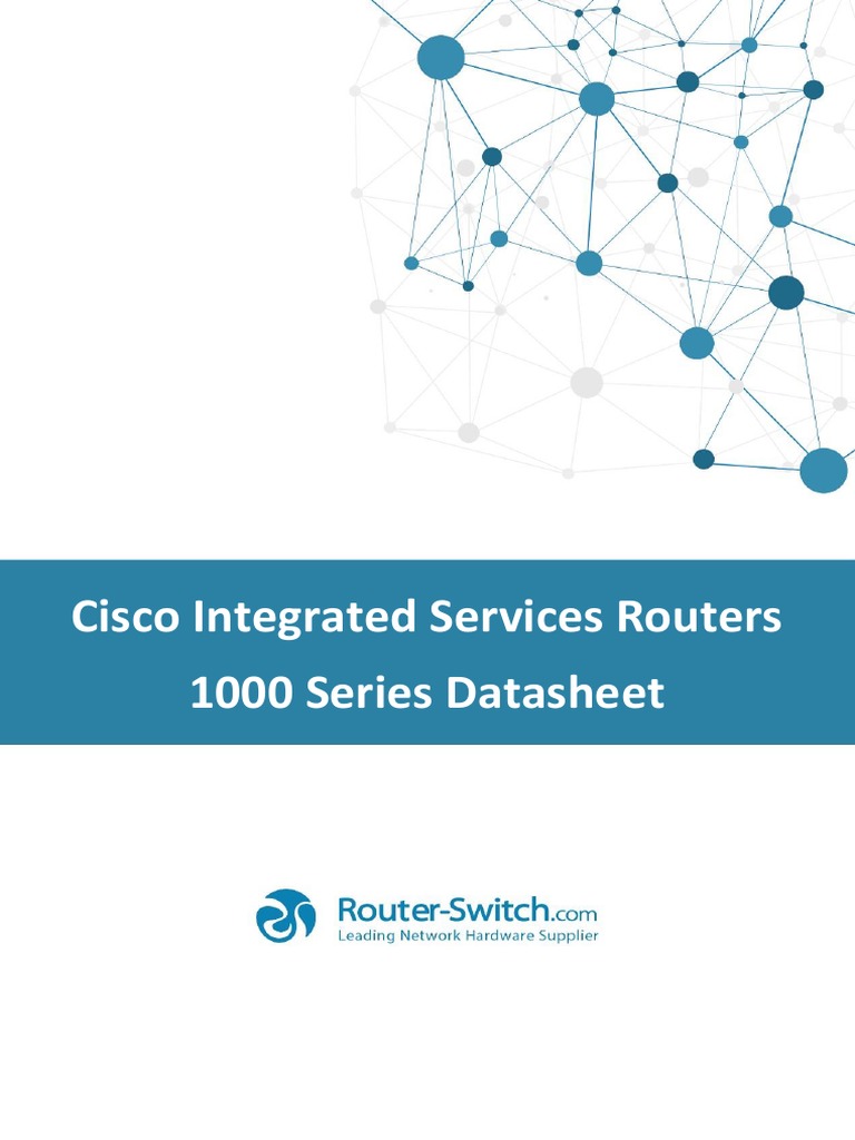 Cisco Integrated Services Routers 1000 Series Datasheet | PDF | Cisco ...