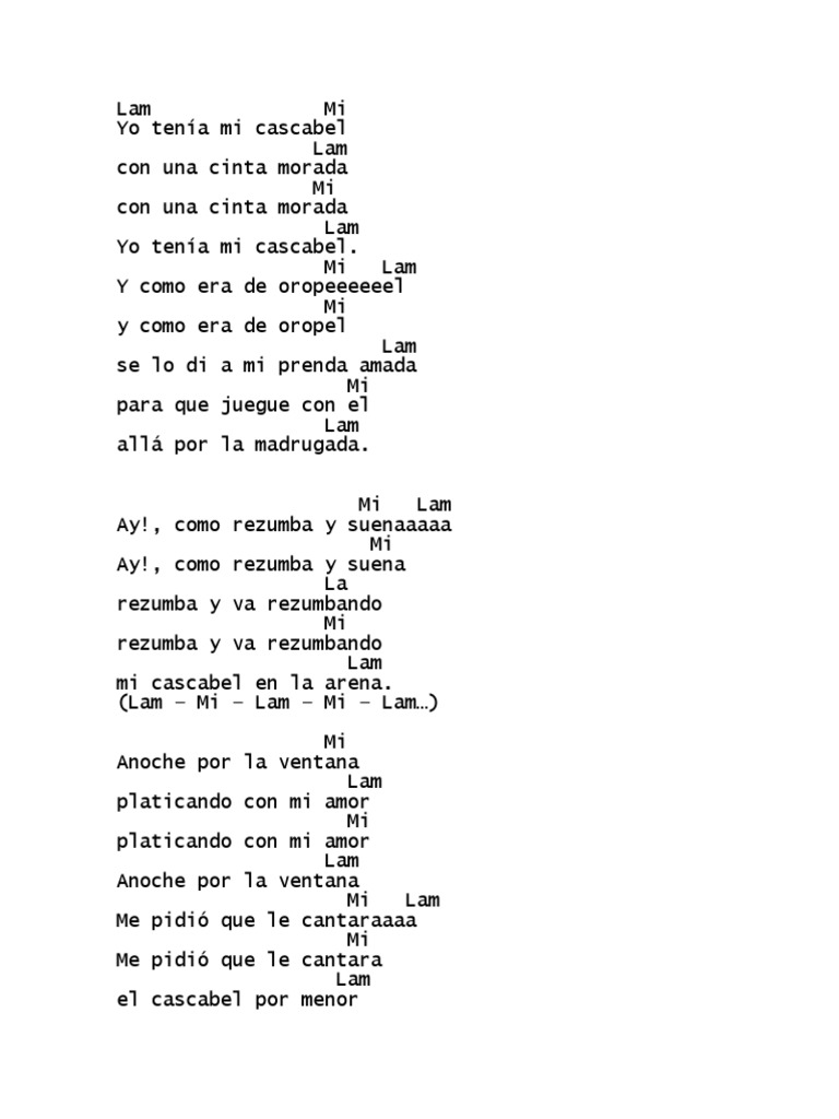 Acordes De Cascabeles