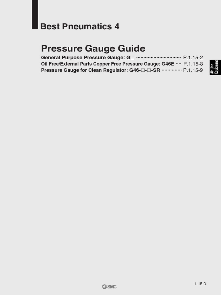 Pressure Gauge Guide: Best Pneumatics 4 | PDF | Pressure Measurement ...
