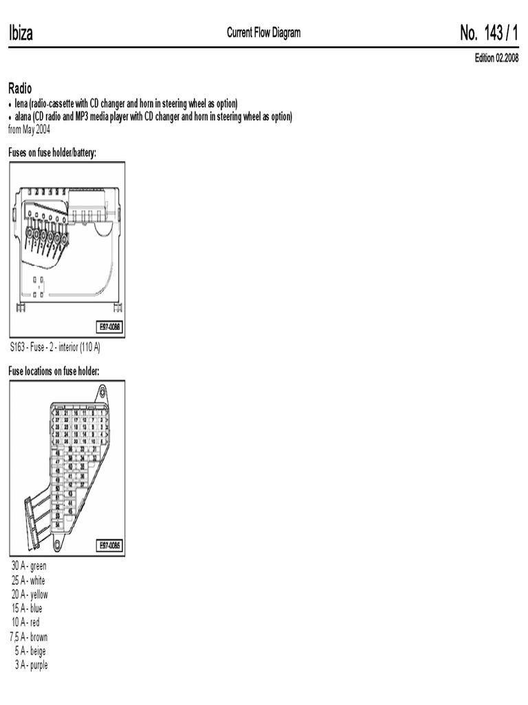 Radio: Current Flow Diagram | PDF | Manufactured Goods | Motor Vehicle