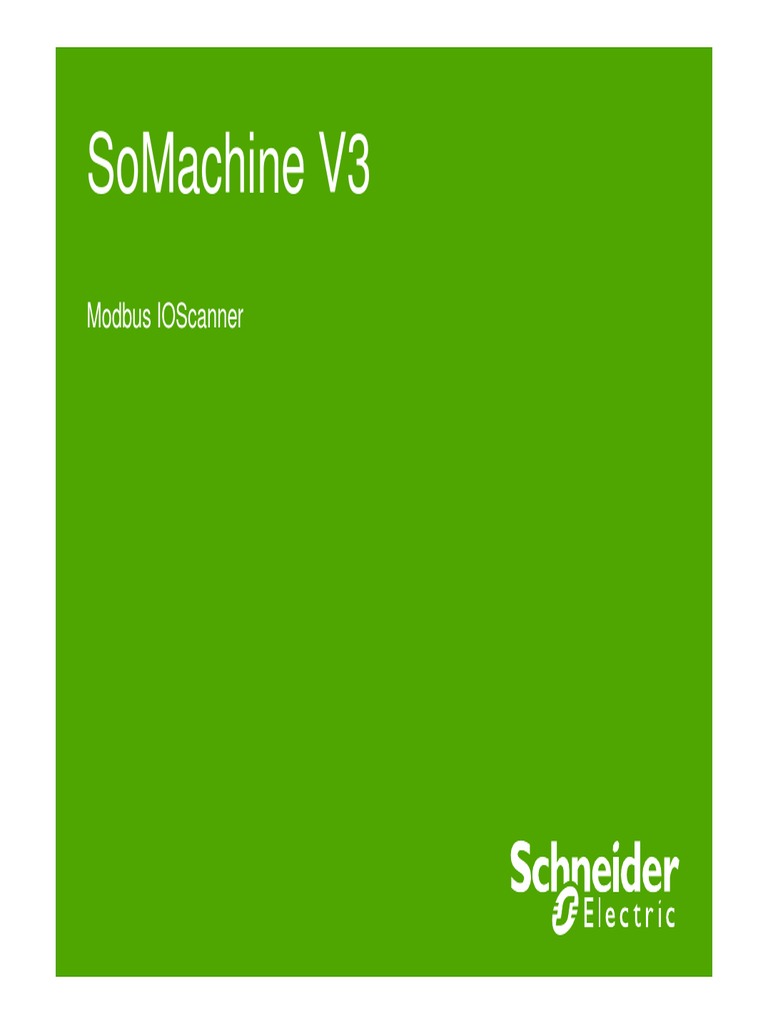 SoMachine V3 - Modbus - IOScanner | PDF | Dados de computador | Informática