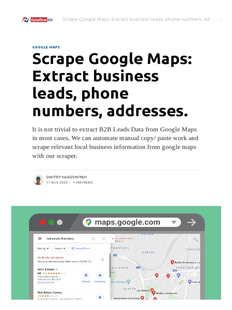 Scrape Google Maps | PDF | Business