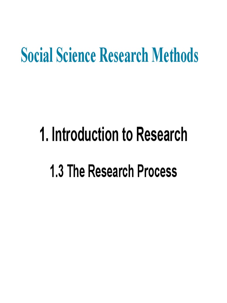 Social Science Research Methods | PDF | Research Design | Qualitative ...