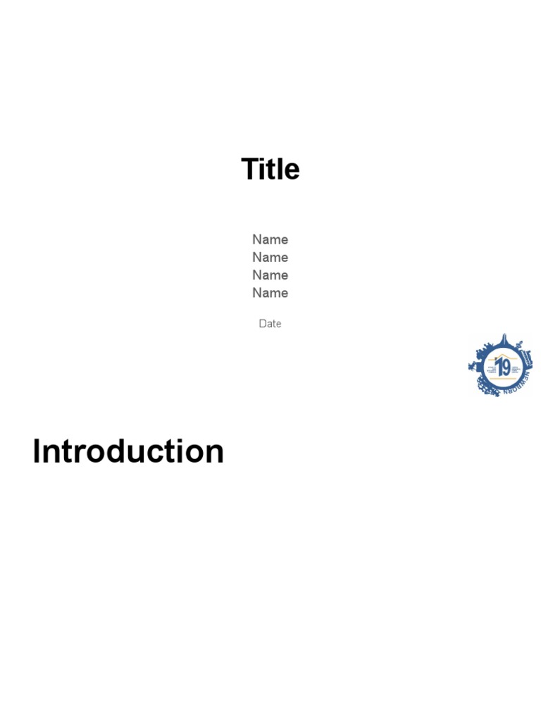 Research Proposal Presentation Template | PDF