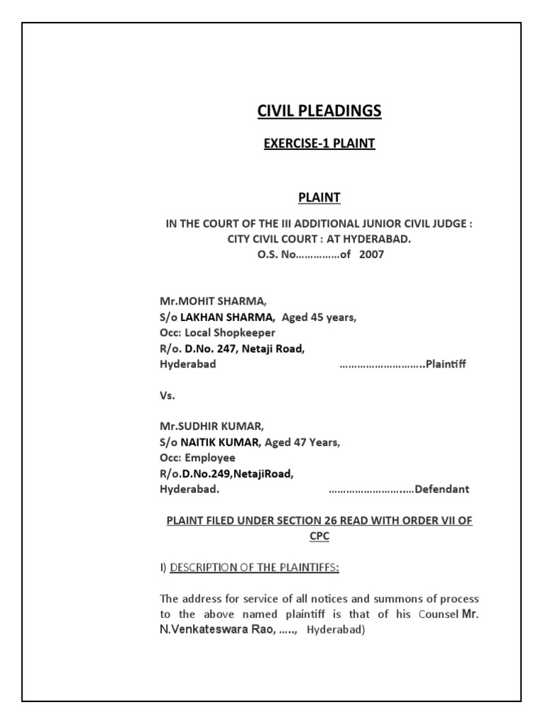 Drafting &pleading Final Print | PDF | Lawsuit | Judge