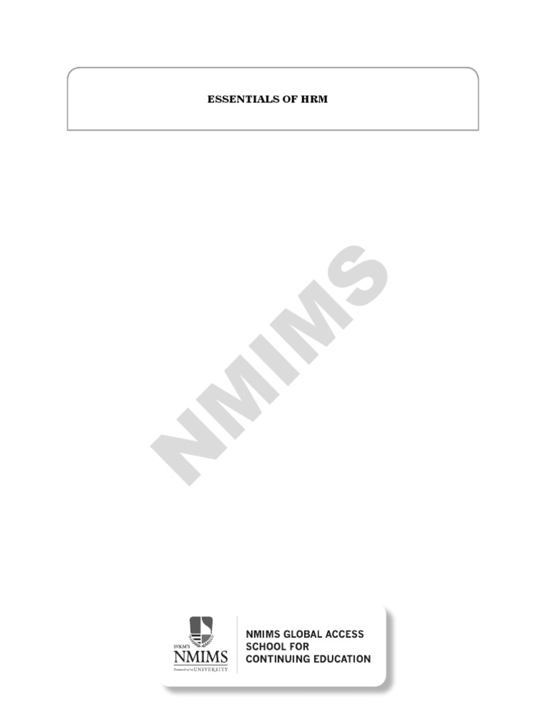 Essentials of HRM Book PDF | PDF | Human Resource Management | Human ...