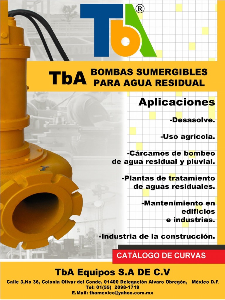 CATALOGO BOMBAS SUM. TbA V-06 PDF | PDF | Revestimiento | Hierro