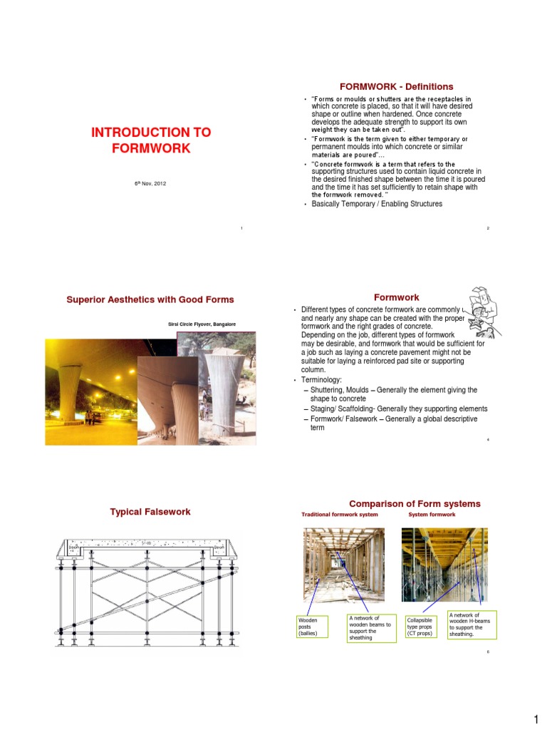 Introduction to Concrete Formwork | PDF | Concrete | Architectural Design
