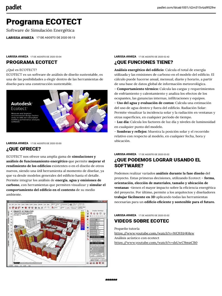 Software Ecotect | PDF | Simulación | Software