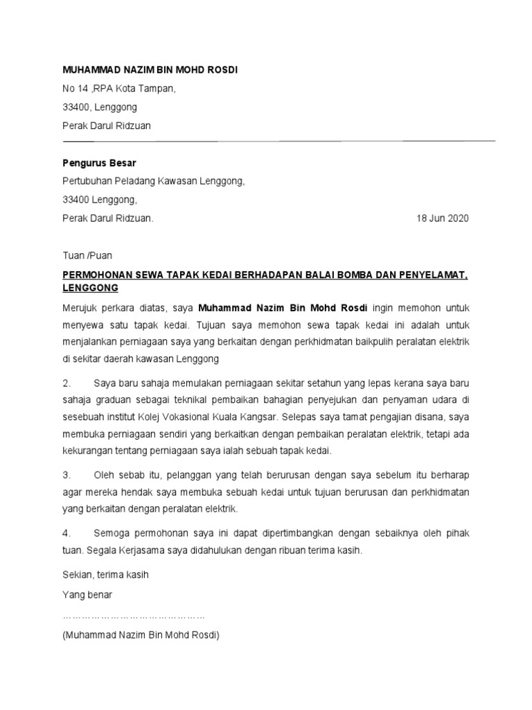 Muhammad Nazim Bin Mohd Rosdi | PDF