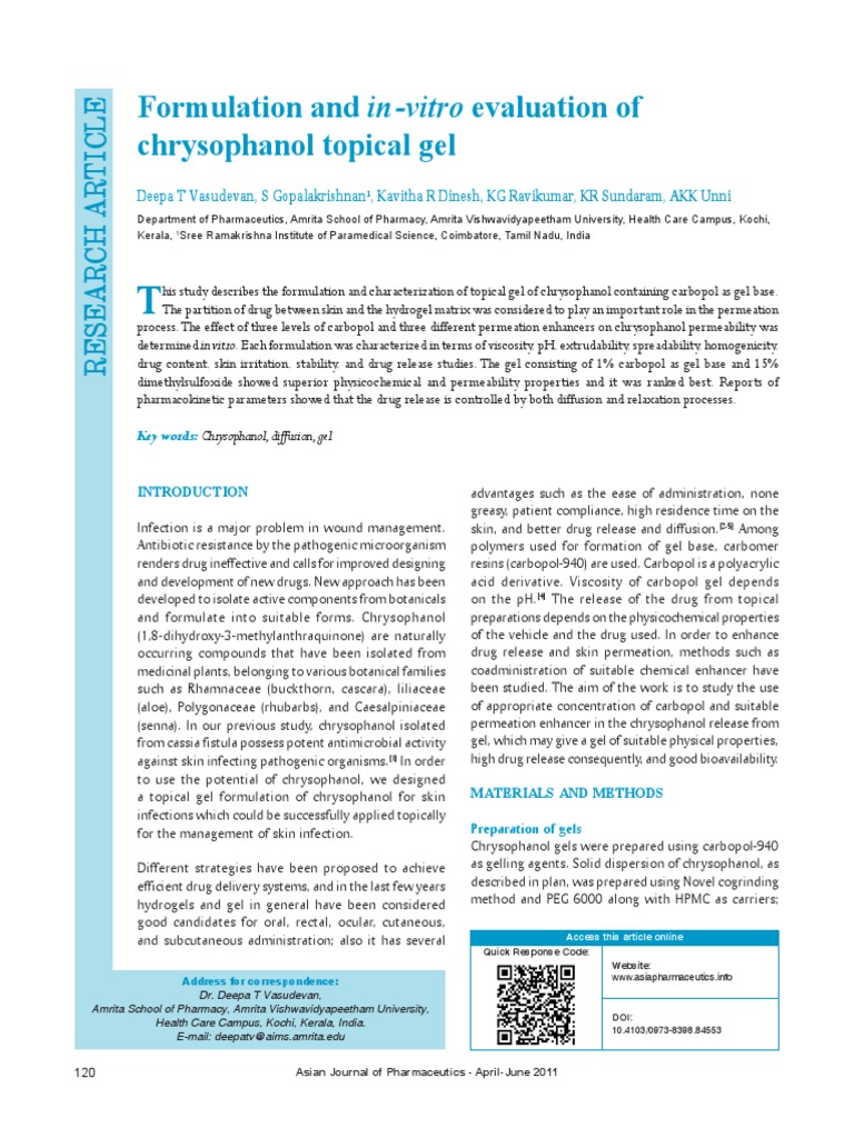 Gel An | Download Free PDF | Pharmaceutical Formulation | Gel