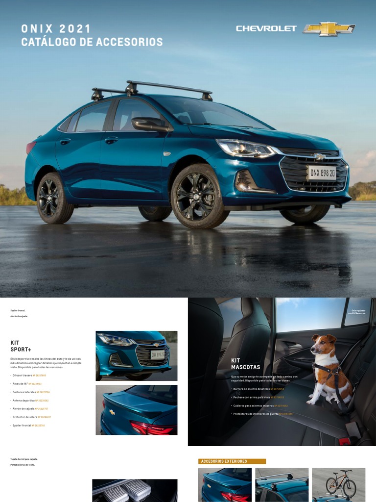 Onix Catalogo Accesorios 2021 | PDF | Chevrolet | Industrias