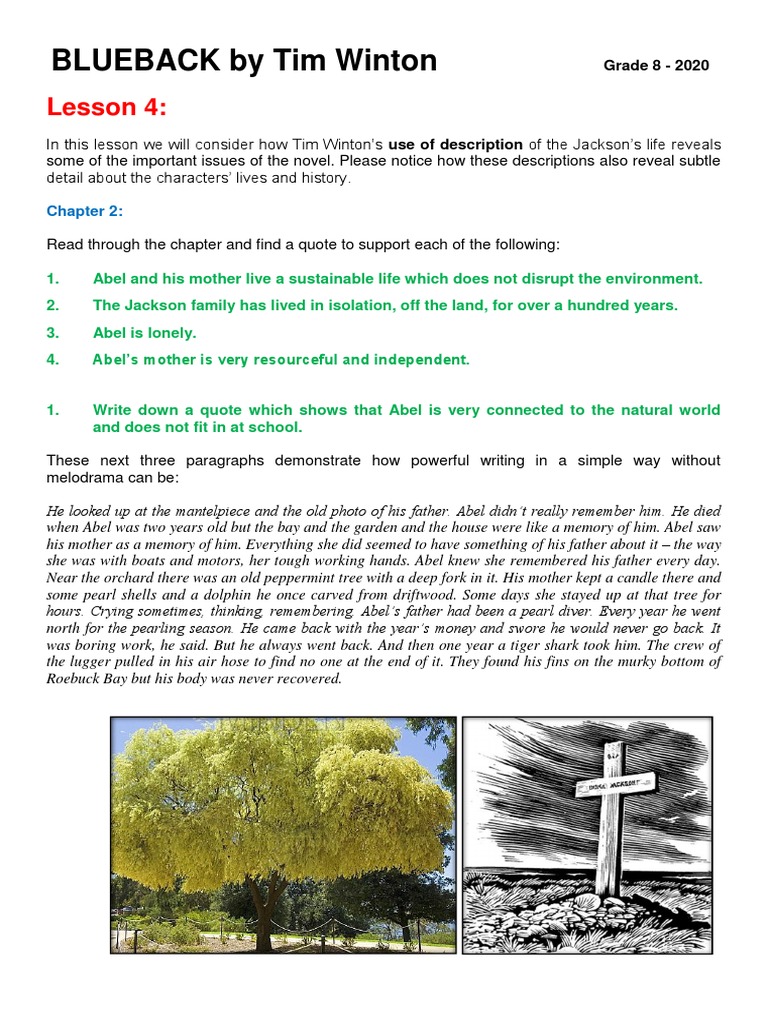 Lesson 04 - Blueback | PDF | General Fiction