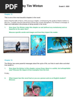 Blueback: Novel Study | PDF | Reading Comprehension | Cognitive Science