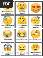 Bingo Das Emoções GRÁTIS | PDF