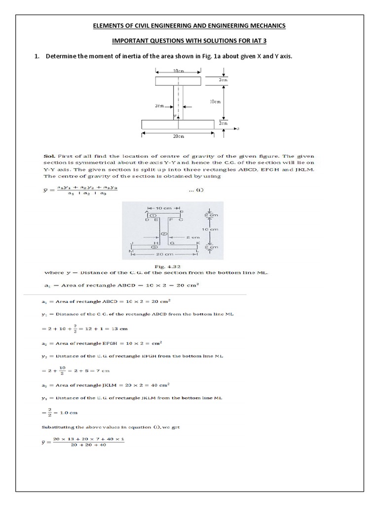 Important Questions For IAT3 - 17CIV23 | PDF | Acceleration | Velocity