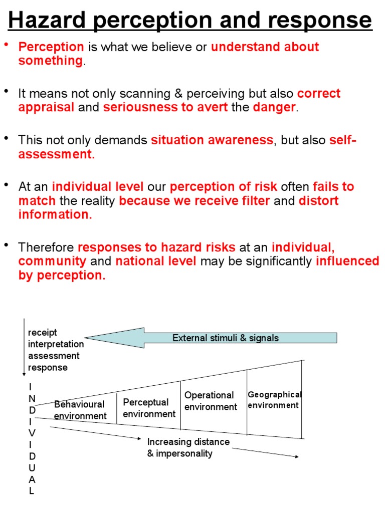 3.hazard Perception and Response | PDF | Hazards | Perception