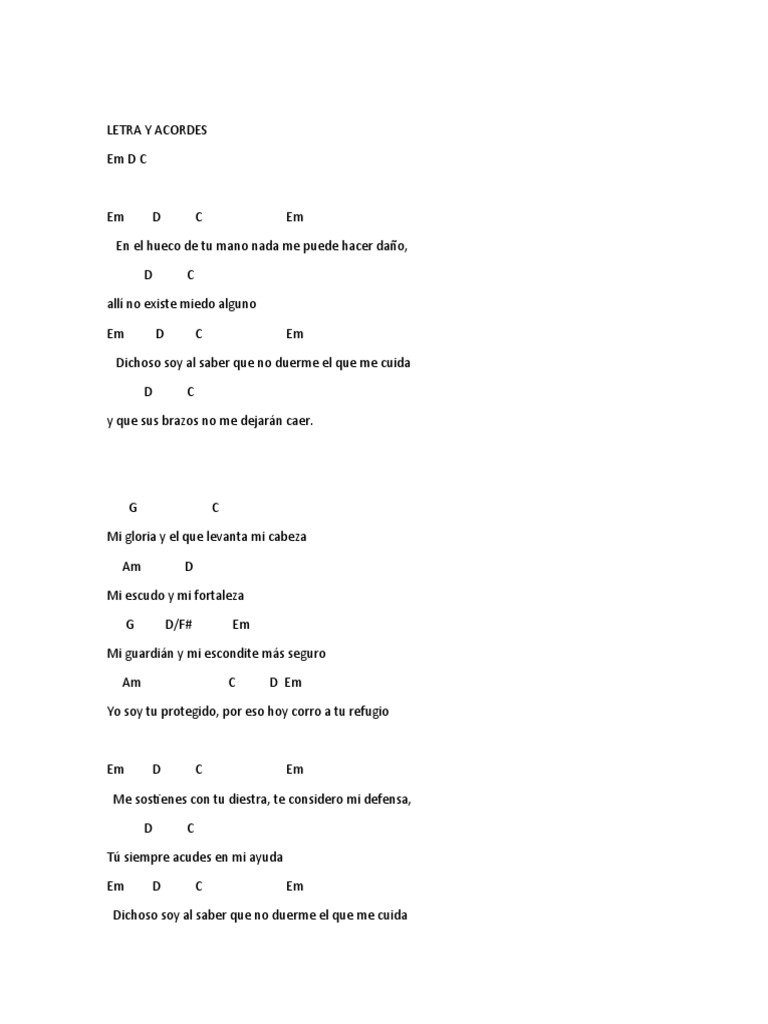 Letra y Acordes | PDF