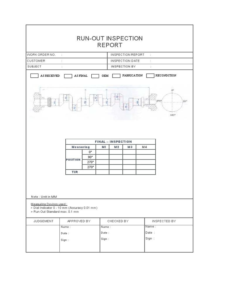 Crankshaft Engine & Compr Form | PDF