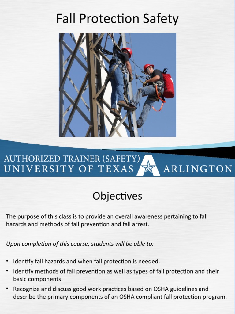 UTA AST-Fall Protection Safety | PDF | Scaffolding | Occupational ...