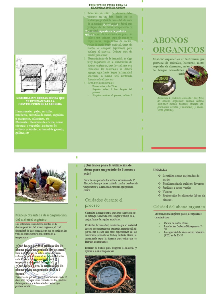 Abonos Triptico | PDF | Fertilizante | Compost