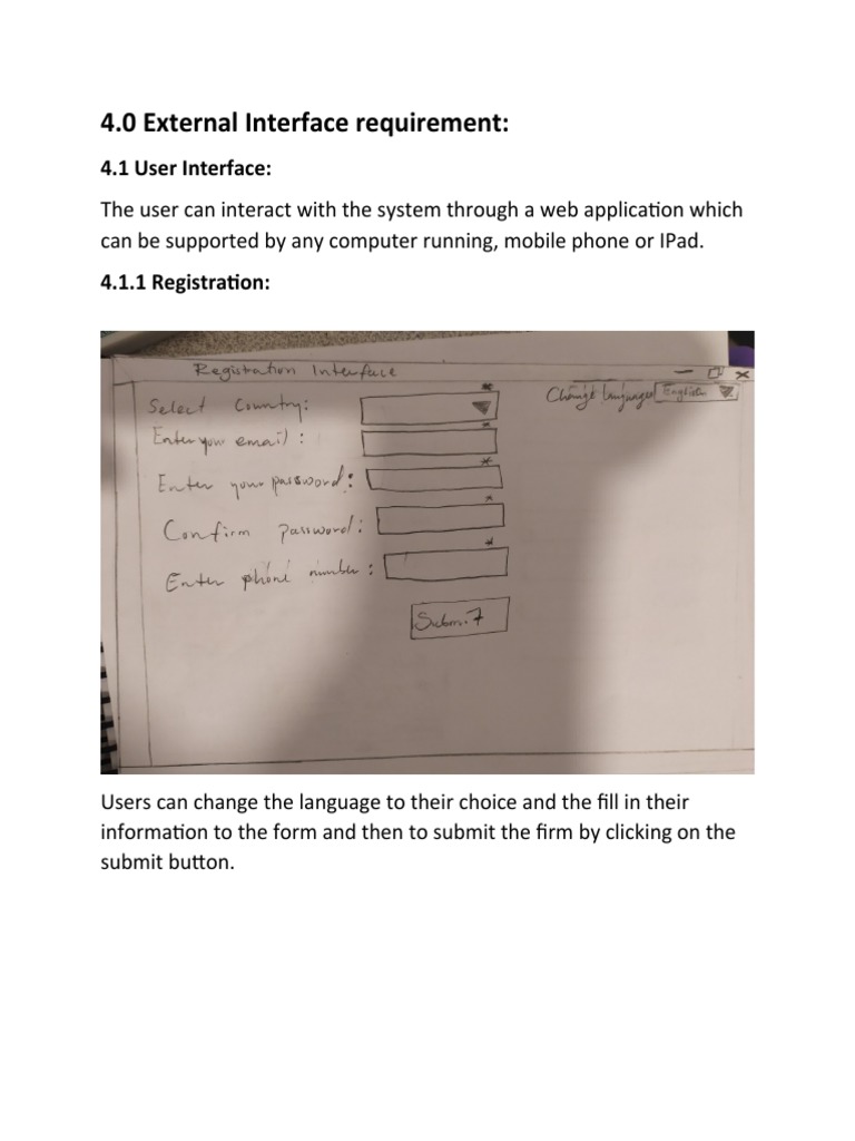 External Interface Requirement | PDF
