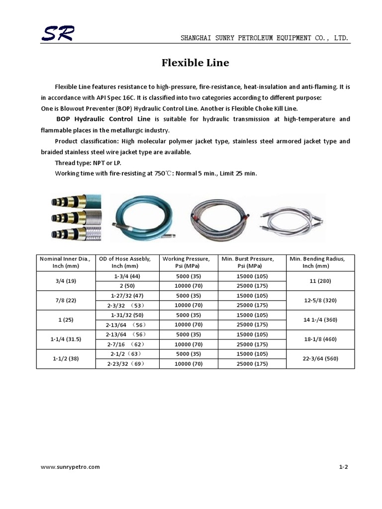 Flexible Line PDF | PDF | Building Materials | Gas Technologies