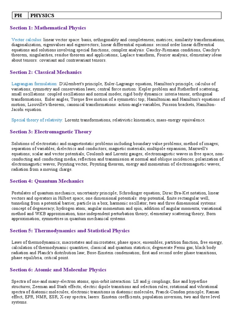 Section 1: Mathematical Physics | PDF | Electron | Quantum Mechanics