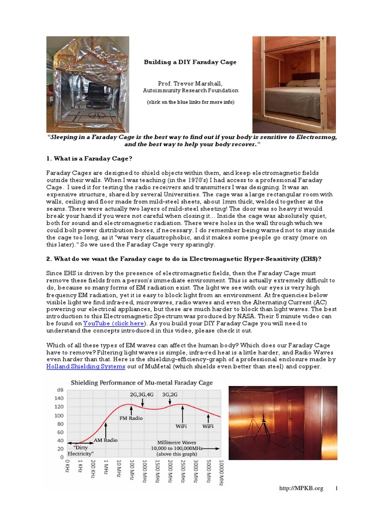 Building A DIY Faraday-Cage | PDF | Frequency | Electromagnetic Radiation