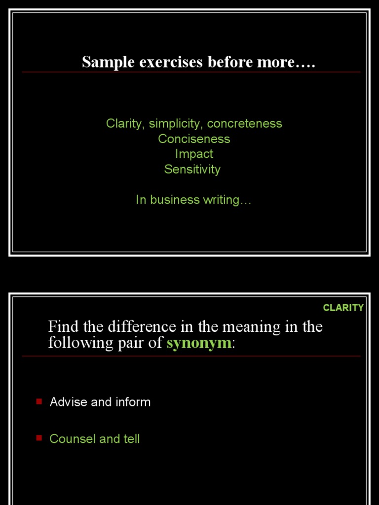 Material - WC - Sample Ex | PDF | Cognition | Communication