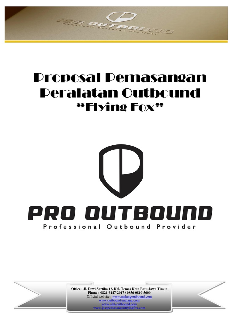 Proposal Pemasangan Peralatan Outbound F PDF | PDF
