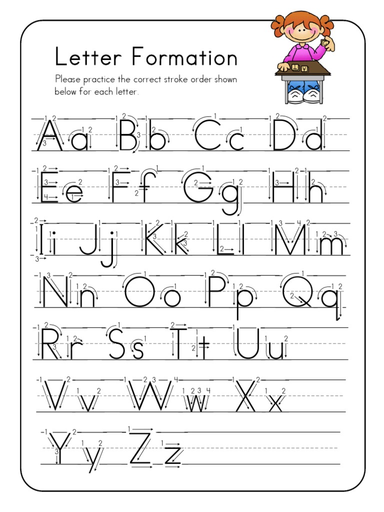 Letter Formation: Aa/Bb/Cc/Dd/ Ee/Ff/Gg/Hh/ Ii/Jj/Kk/Ll/Mm Nn/Oo/Pp/Qq ...