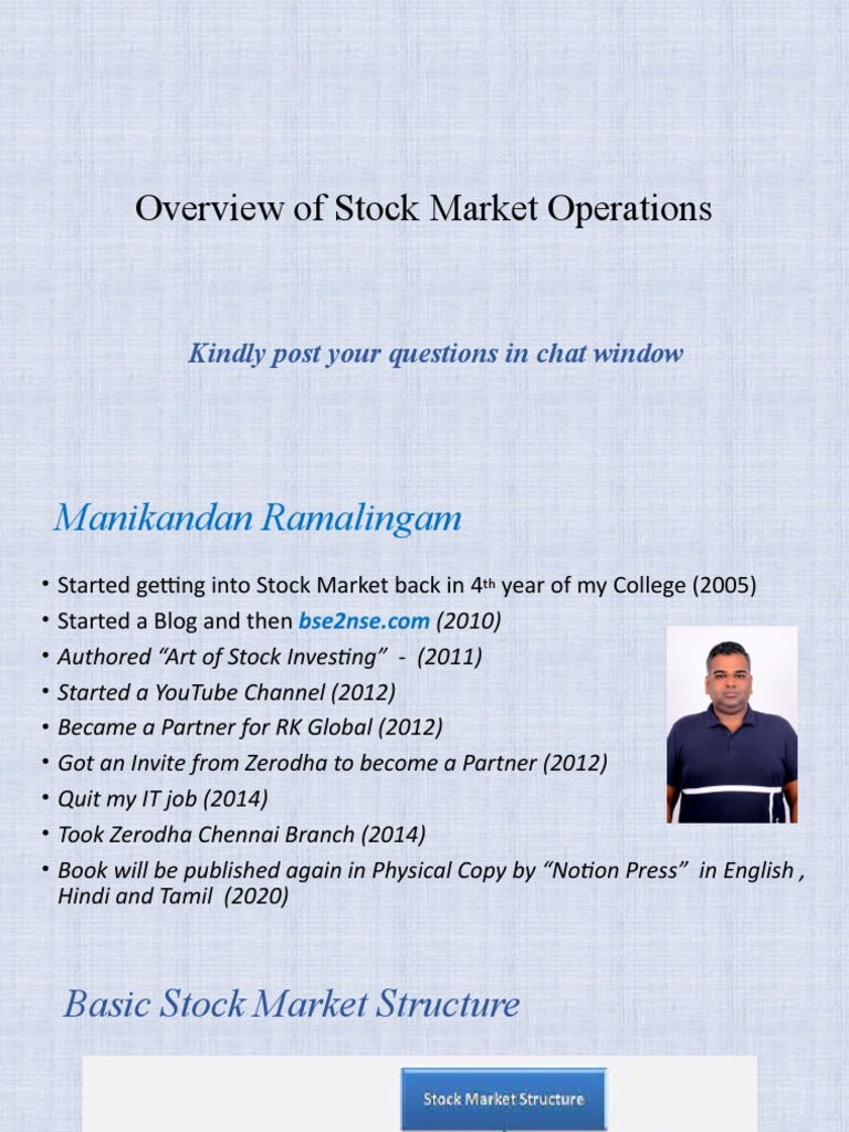 Stock Trading Operations Guest Talk | PDF | Futures Contract | Exchange ...
