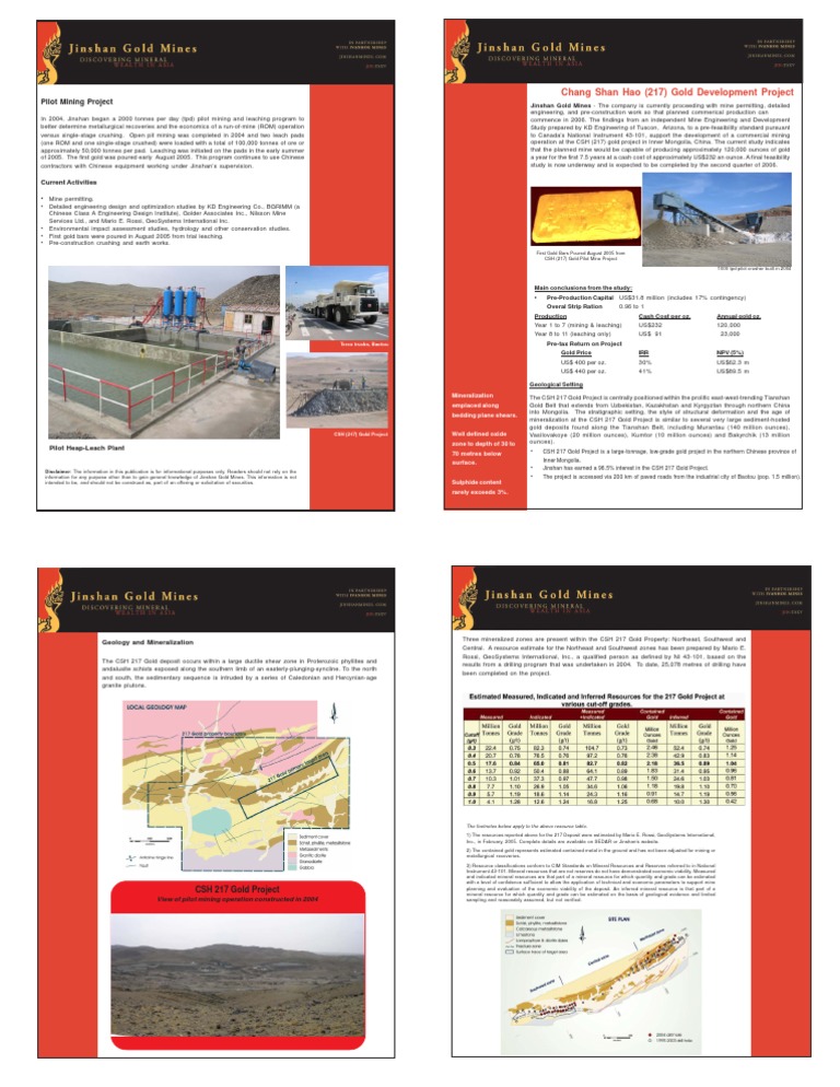 217 Brochure January 2006 | PDF | Earth Sciences | Natural Materials