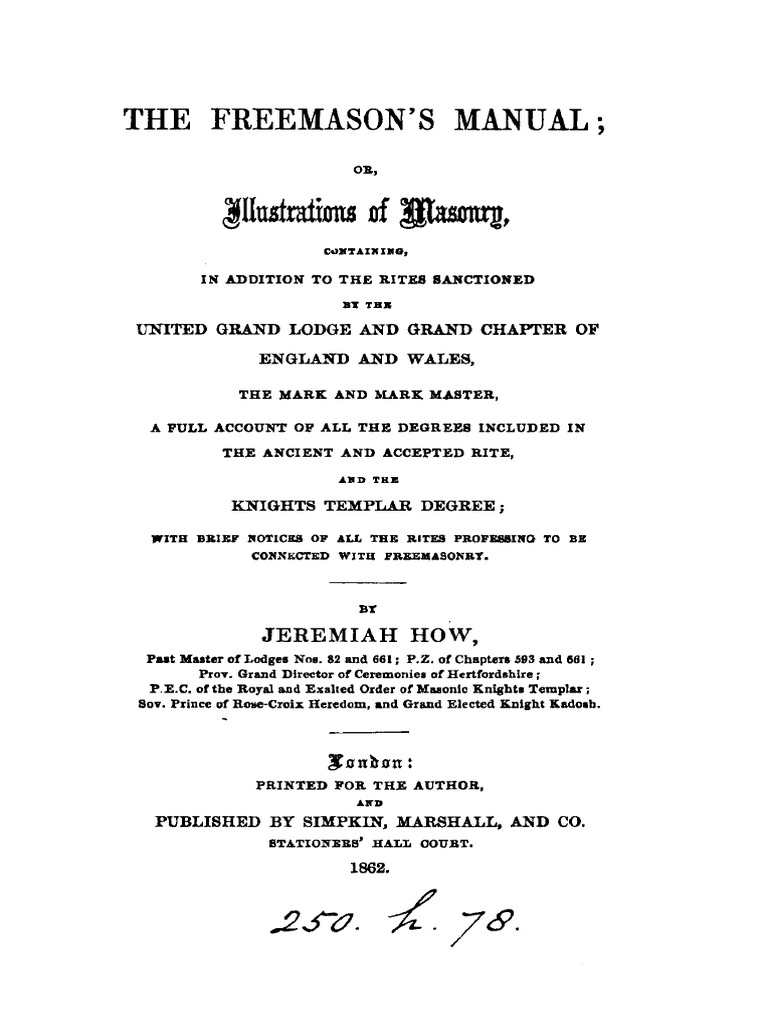 The Freemason'S Manual : Iiustnrlhms | PDF | Freemasonry | God