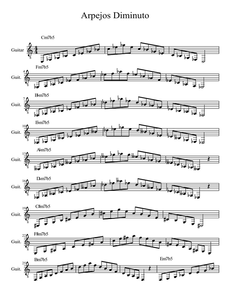 Arpejos Diminuto PDF | PDF