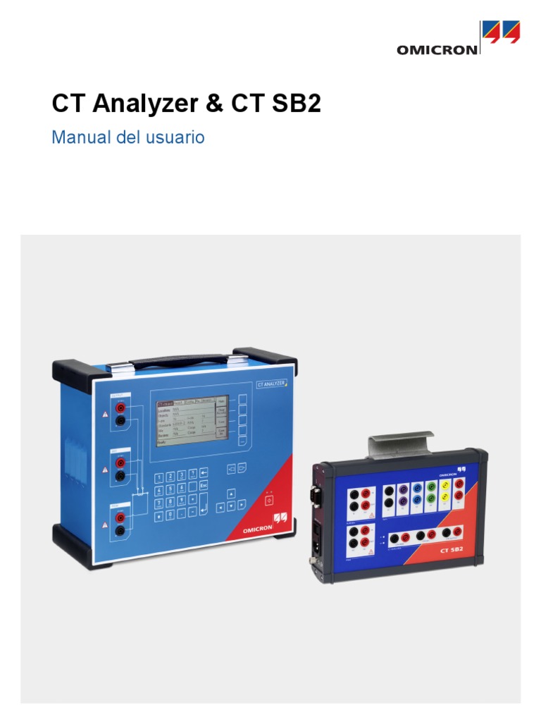 CT Analyzer CT SB2 User Manual ESP PDF | PDF | Corriente eléctrica ...