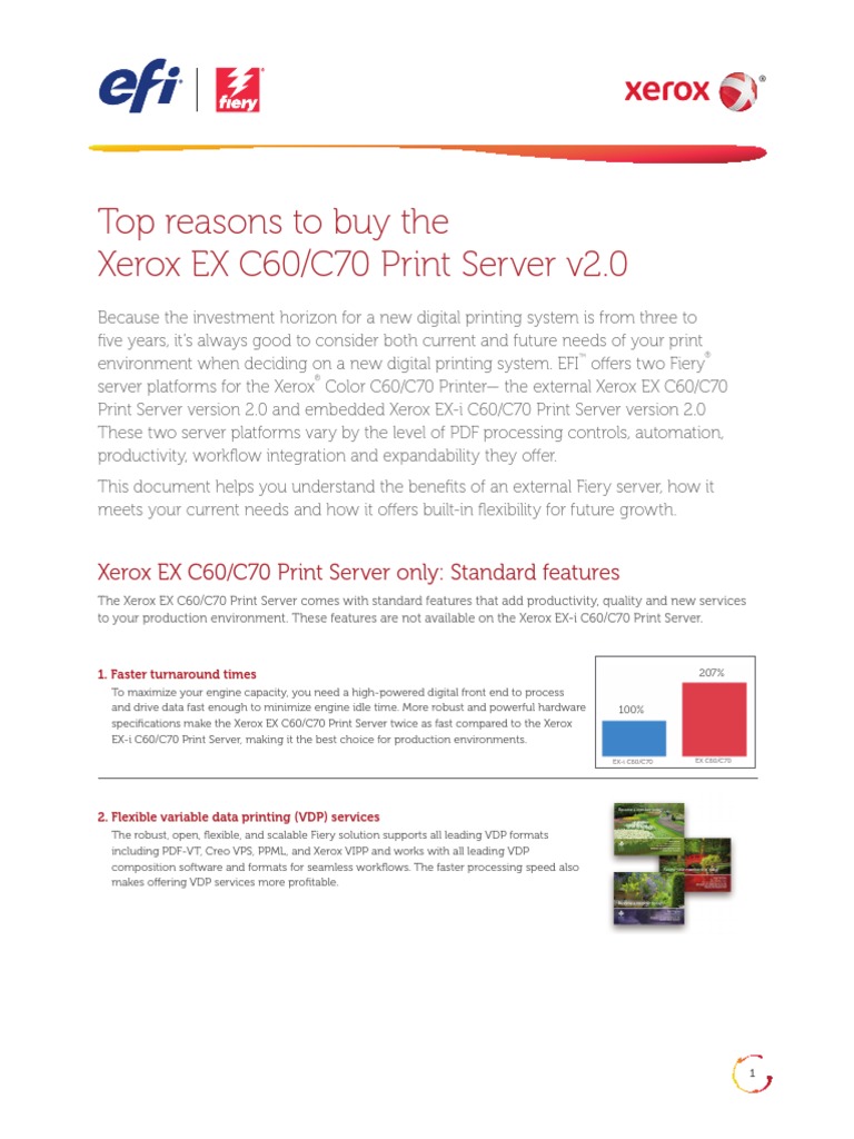 Top Reasons To Buy The Xerox EX C60/C70 Print Server v2.0 | PDF ...