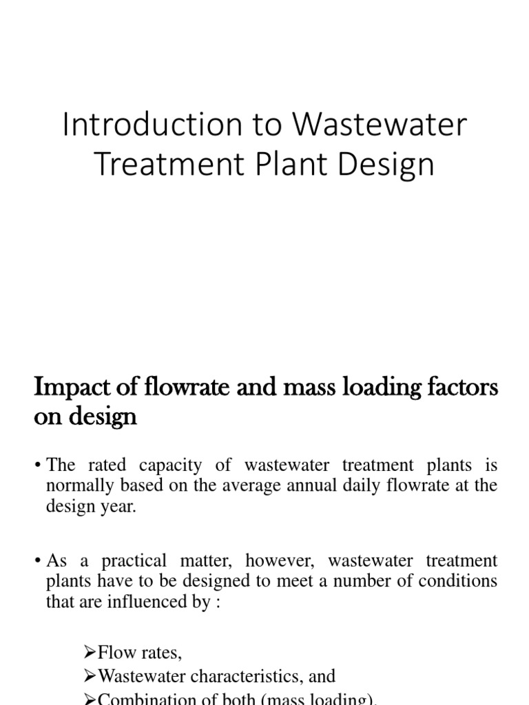WWTP Design | PDF | Sewage Treatment | Water Pollution