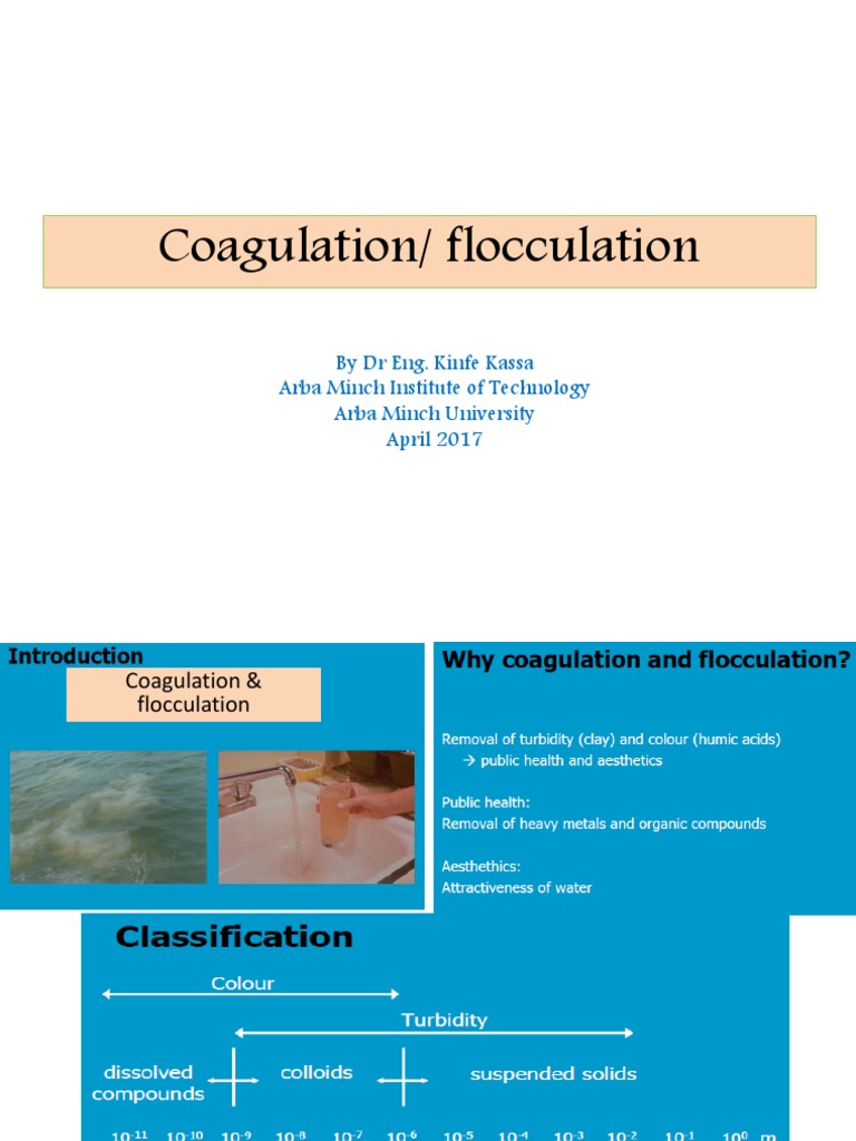 WT4 2 Coagulation Flocculation | PDF | Colloid | Water Purification