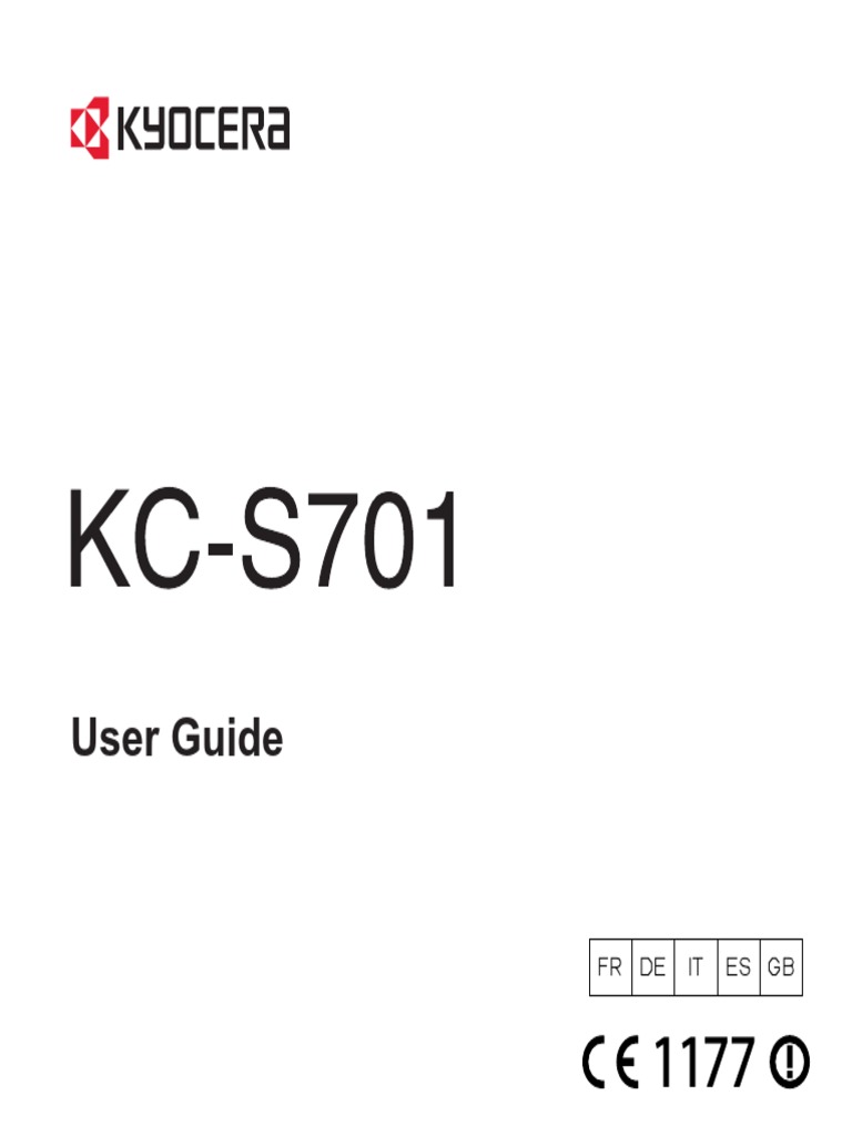 Kyocera KC-S701 | PDF | Artificial Cardiac Pacemaker | Electrical Connector