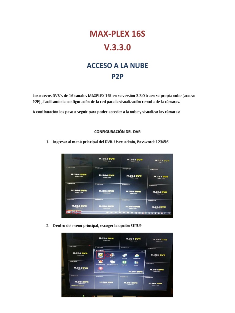 Max Plex 16S Acceso A Nube | PDF